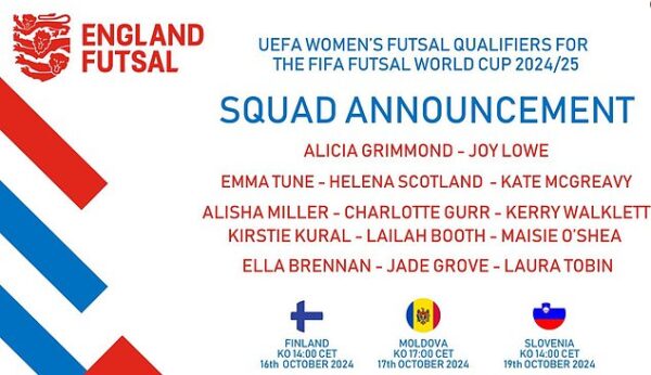 England name first EVER futsal Lionesses squad as they fight for a ...